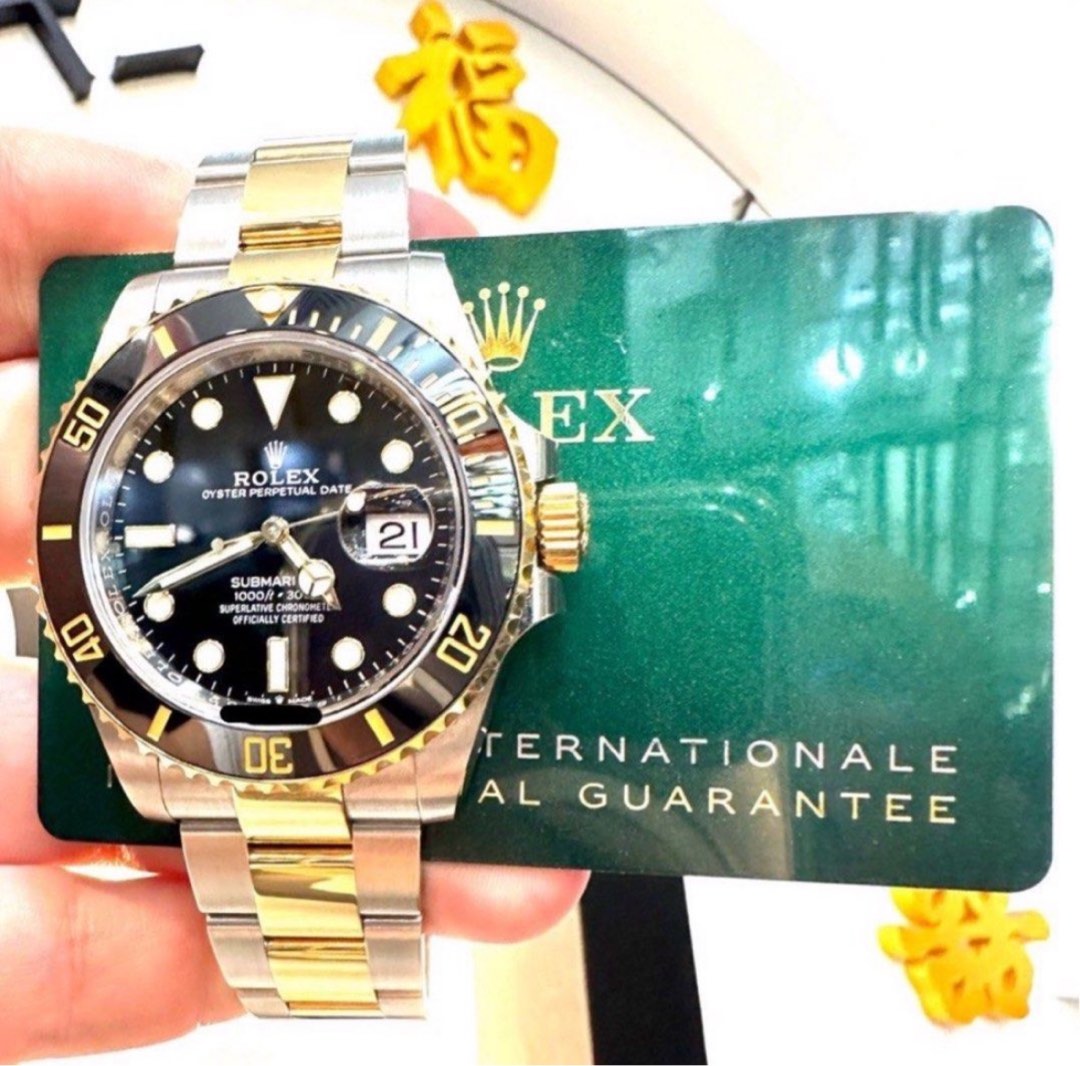 Rolex 126613ln submariner date TT black dial, Luxury, Watches on Carousell