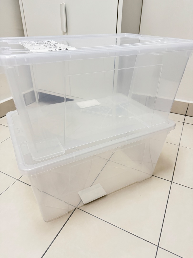 SAMLA IKEA BOX STORAGE, Furniture & Home Living, Home Improvement & Organisation, Storage Boxes ...