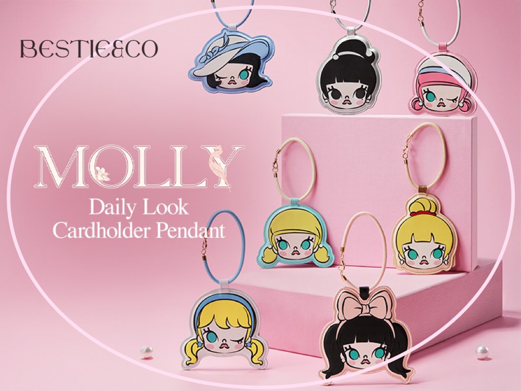 {SELECTED} Popmart original 100% MOLLY DAILY LOOK CARD HOLDER PENDANT ...