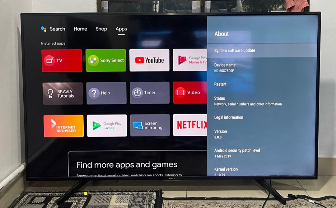 SONY BRAVIA ANDROID 4K, TV & Home Appliances, TV & Entertainment, TV on ...