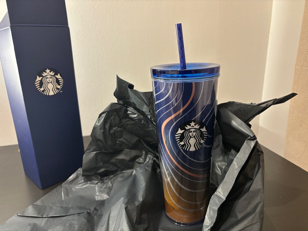 Starbucks Traditions 2024 Indigo Cold Cup, Furniture & Home Living ...