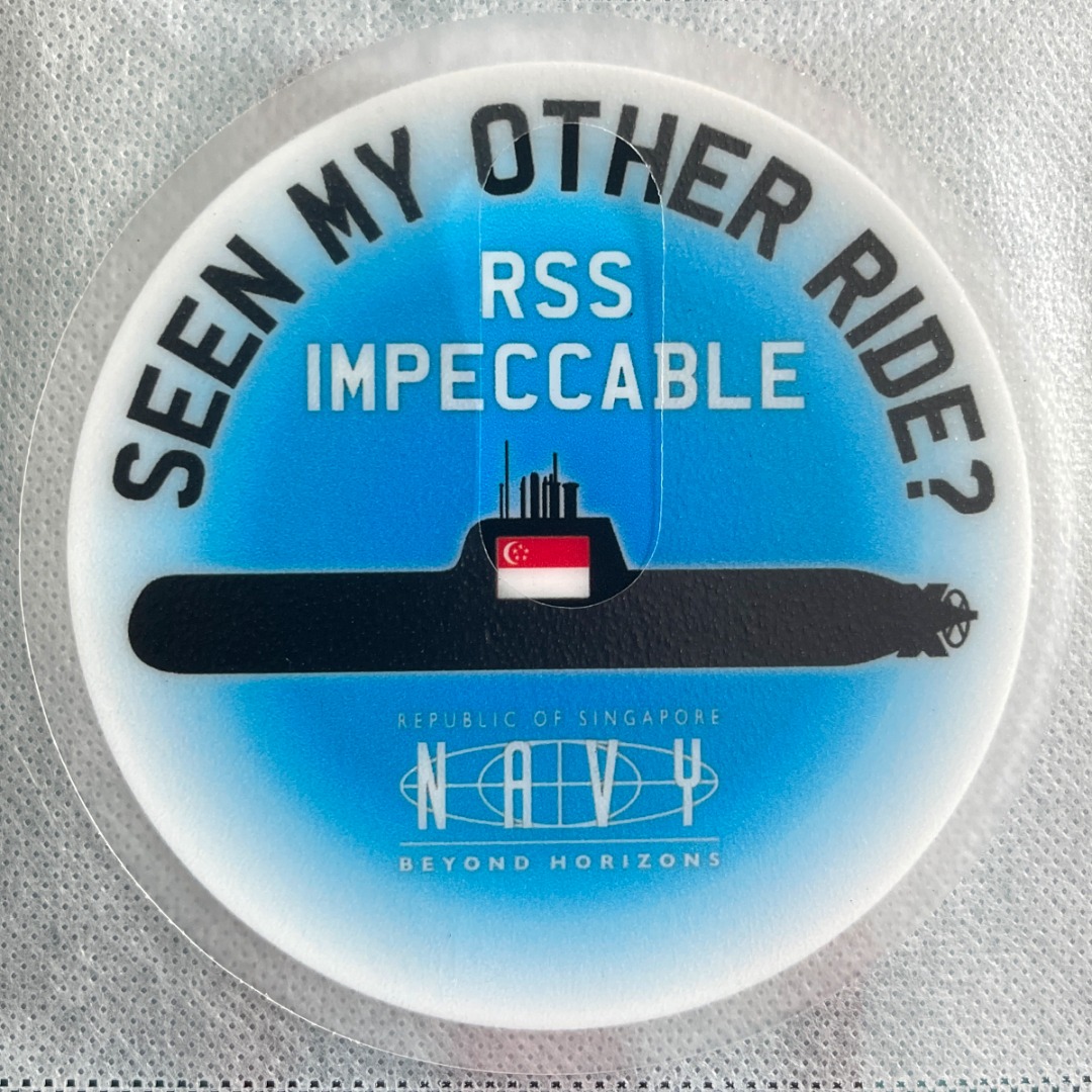 Static Cling Decals : Republic of Singapore NAVY Submarines / SEEN MY ...