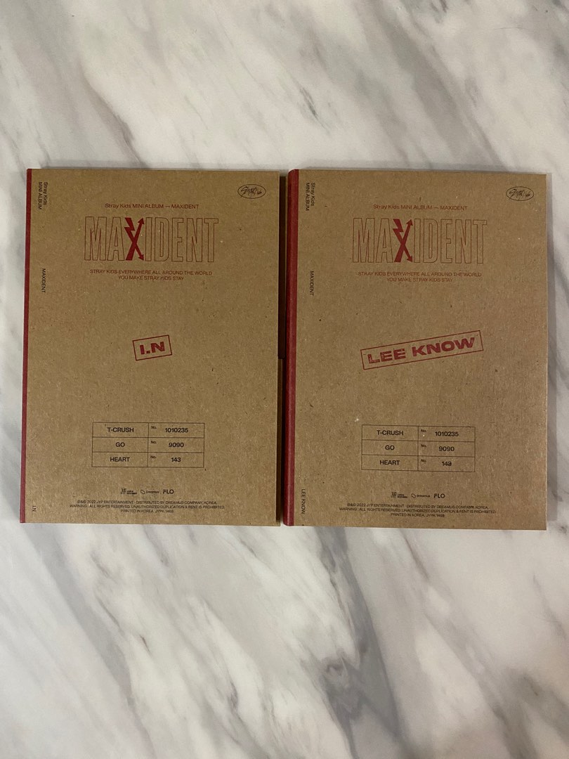 stray kids skz maxident paper case lee know i.n., Hobbies & Toys ...