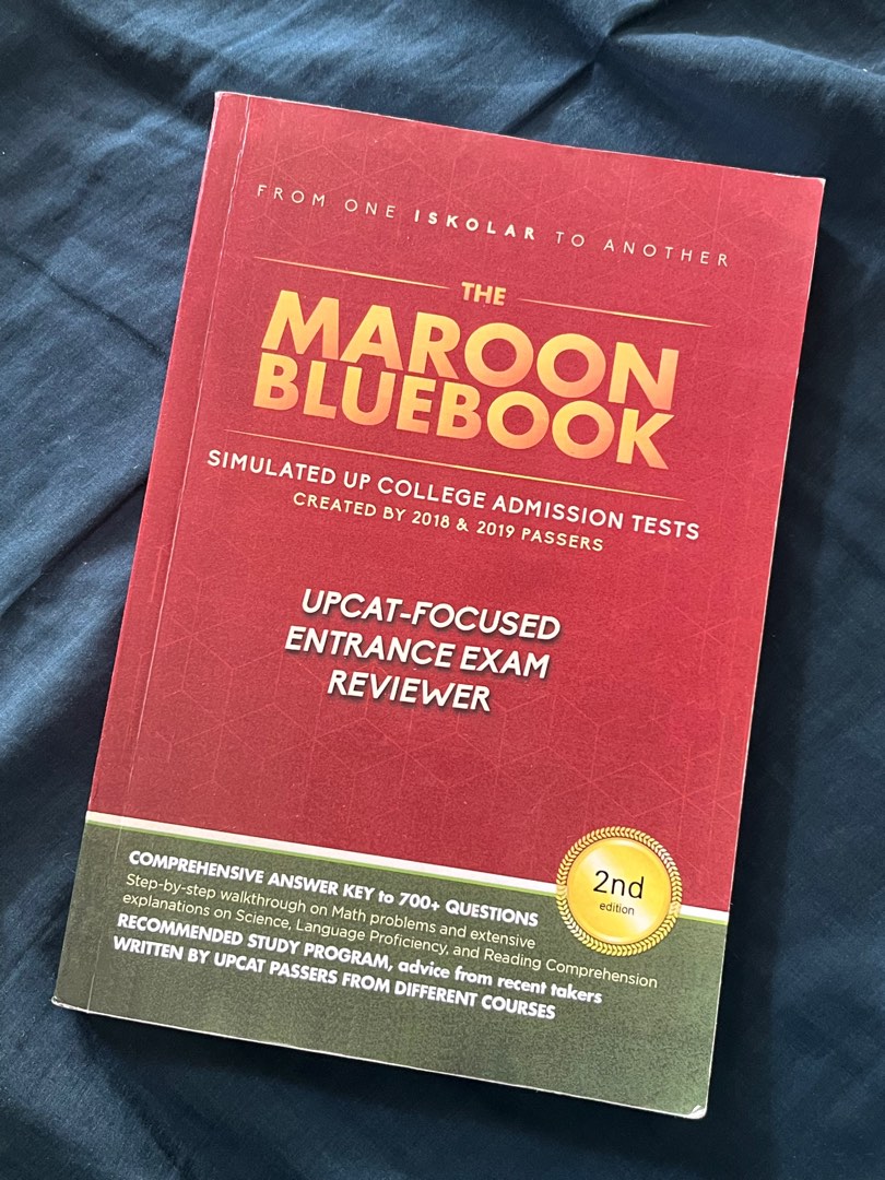 The Maroon Bluebook for UPCAT takers, Hobbies & Toys, Books & Magazines ...