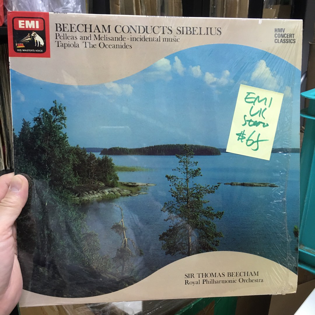 Thomas Beecham conducts Sibelius, EMI UK黑膠唱片，英國版 / classical LP, 興趣及遊戲 ...