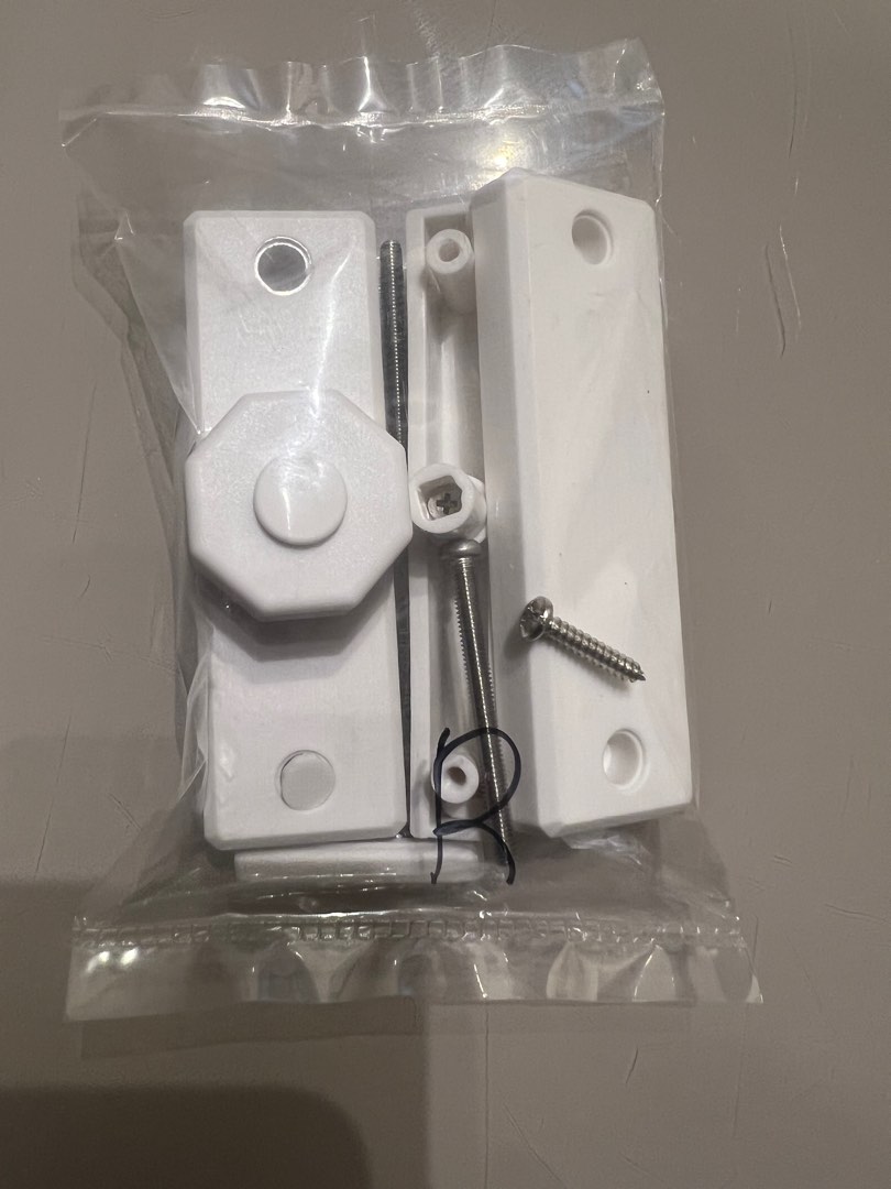 Toilet sliding door lock HDB LEFT / RIGHT Black grey white, Furniture ...