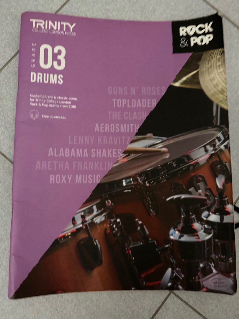 Trinity drums grade 3, Hobbies & Toys, Music & Media, Music Scores on ...