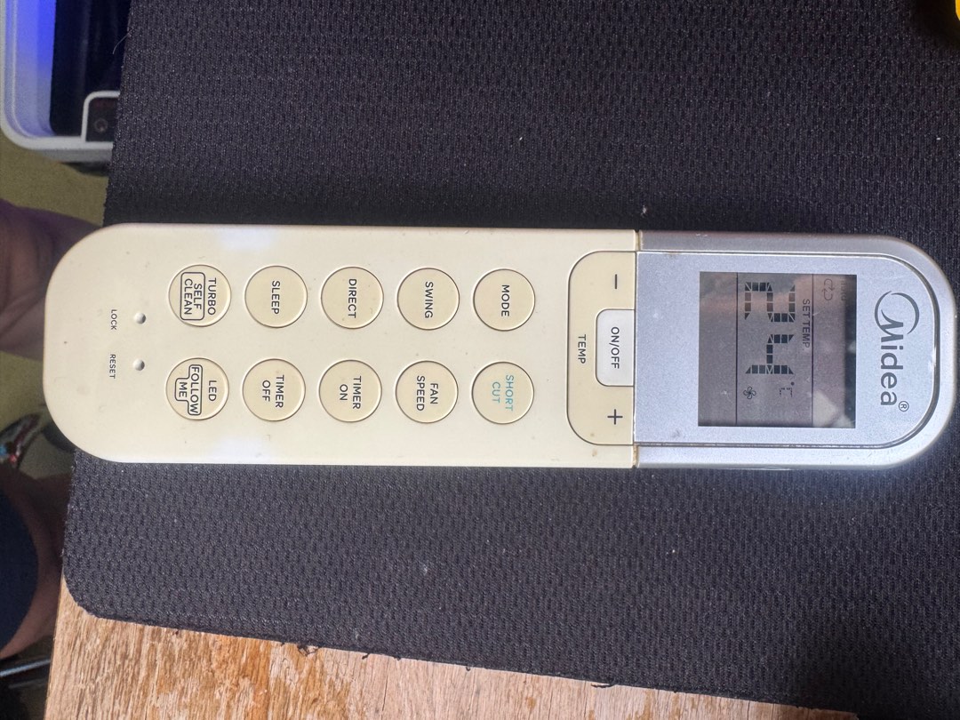 Used Original Midea AirCon remote control, TV & Home Appliances ...