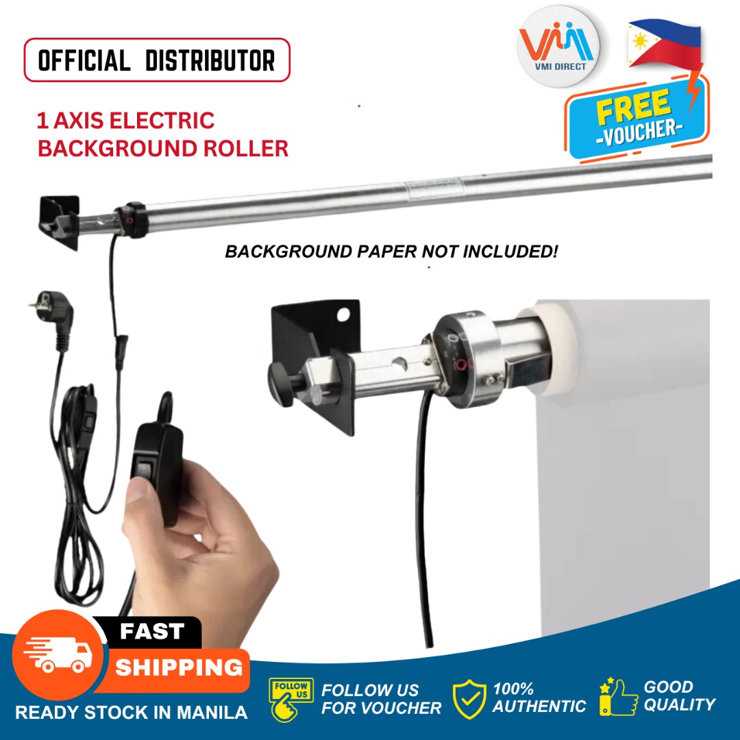 1 Axis Electric Background Roller System with Weighted Bar for Paper ...