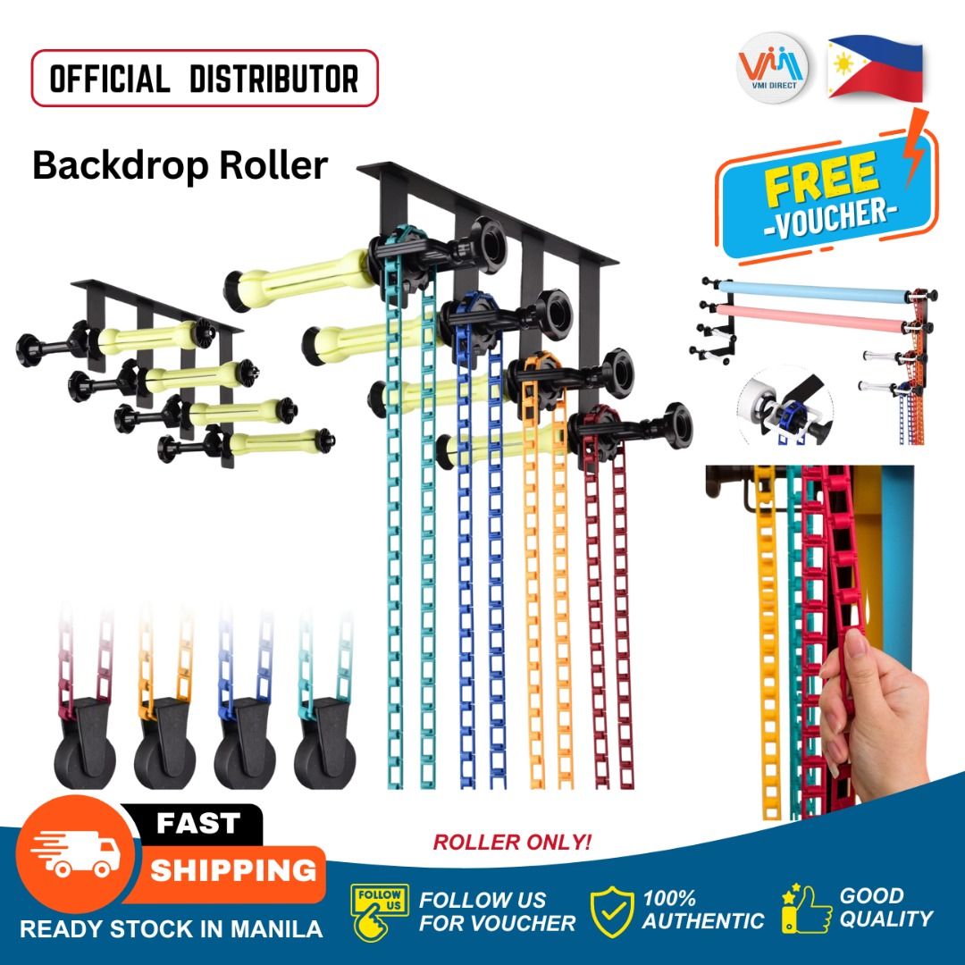 1 Axis Electric Background Roller System with Weighted Bar for Paper ...