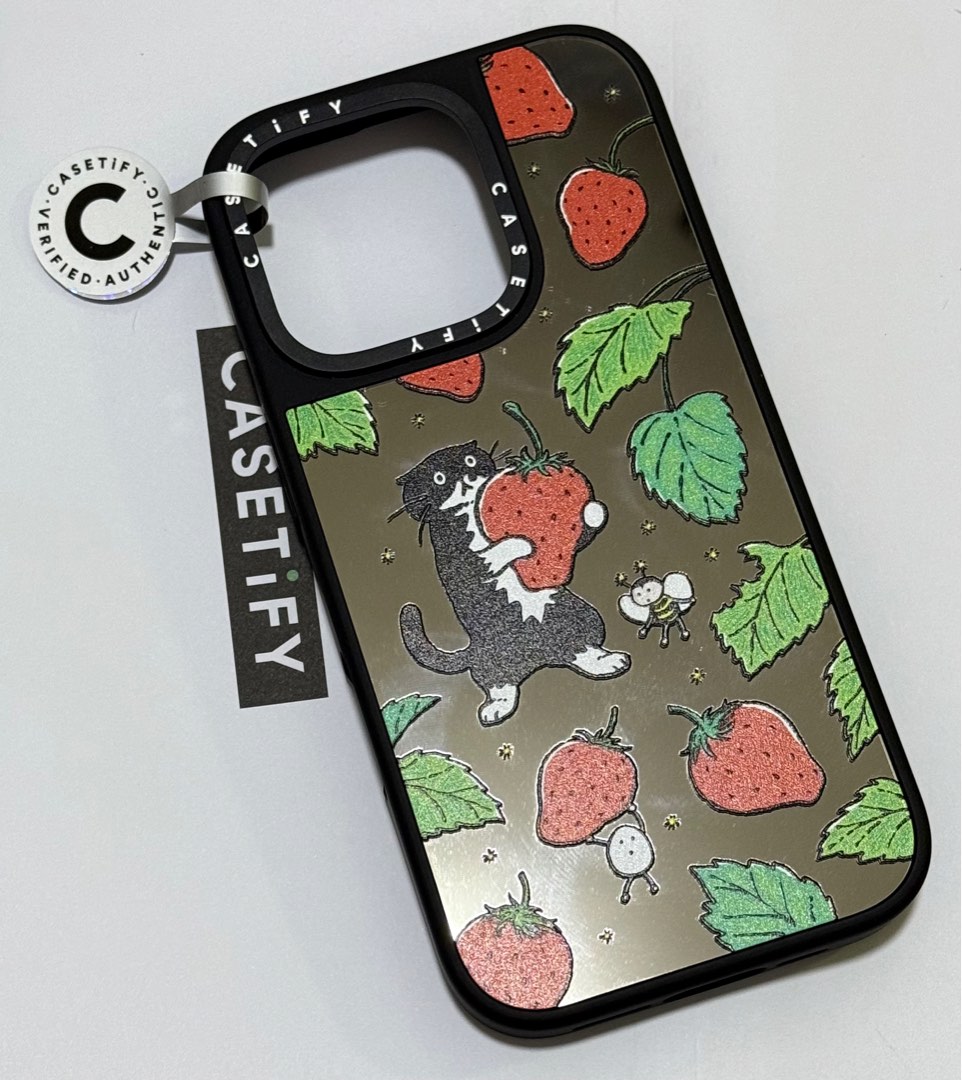 六折 CASETiFY 16 pro mirror case 全新 有QR code 保養到七月, 手提電話, 電話及其他裝置配件, 手機套及 ...