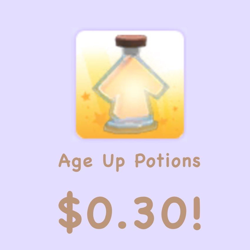 Adopt Me Age Up Potions, Video Gaming, Gaming Accessories, In-Game ...