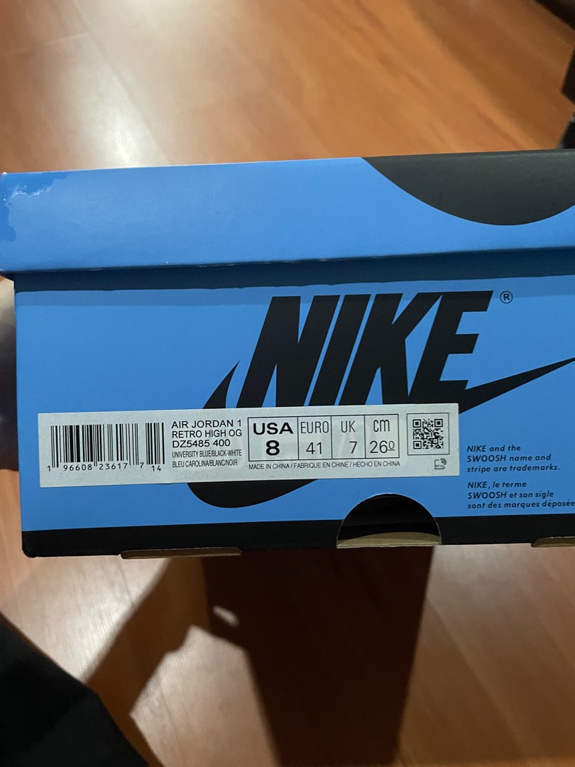 Air Jordan 1 UNC toe, Men's Fashion, Footwear, Sneakers on Carousell