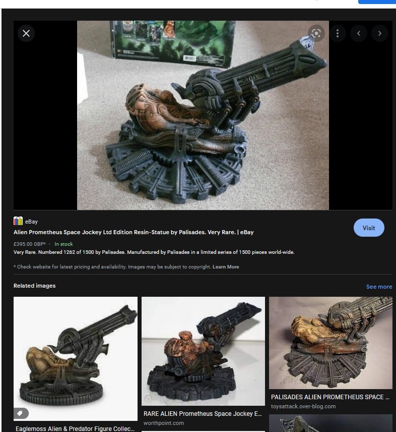 Alien Space Jockey Deluxe Resin Statue, Limited Edition #xxx Of 1500 by ...