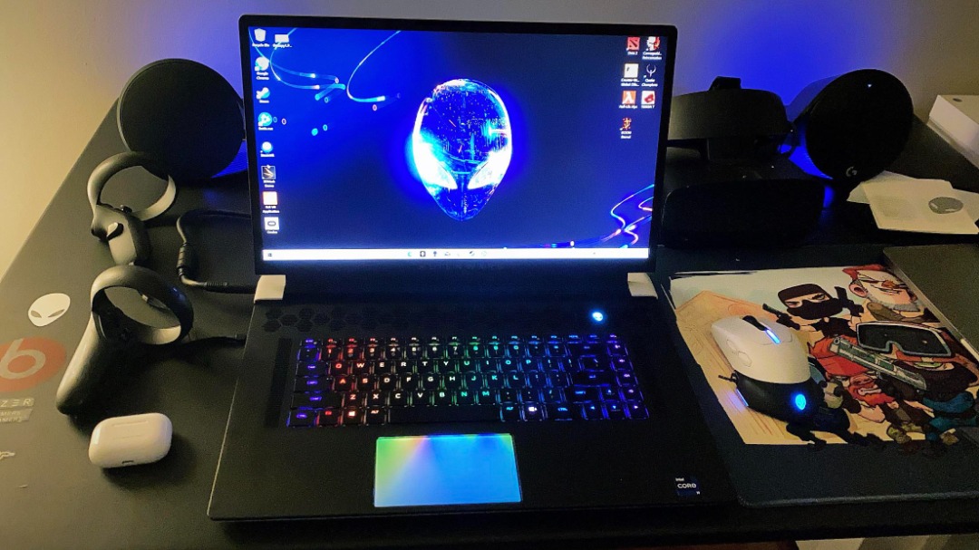 Alienware X17 R2 i9 3070TI 64GB ram 2TB Cherry MX Mechanical Keyboard ...