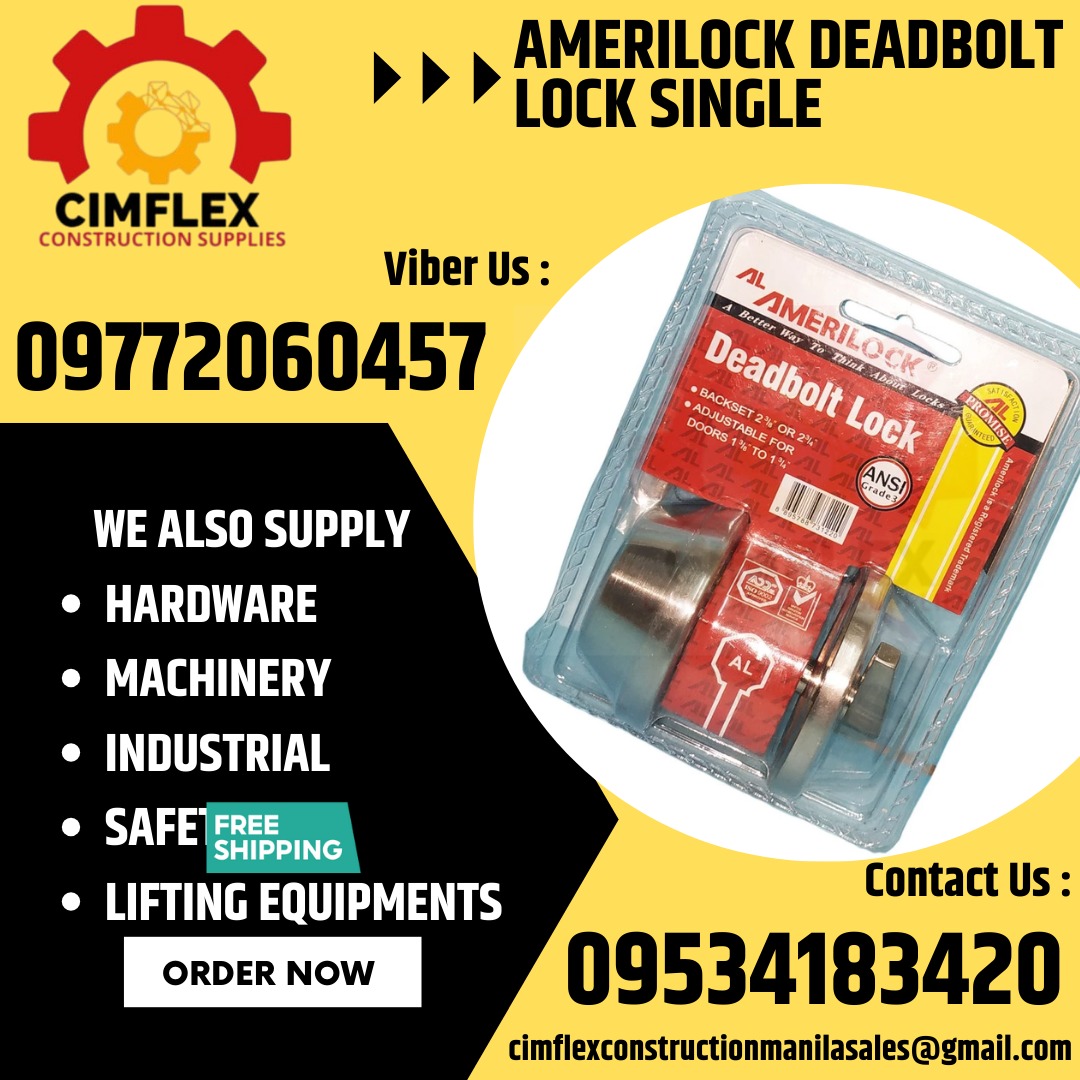 AMERILOCK DEADBOLT LOCK SINGLE, Commercial & Industrial, Industrial ...