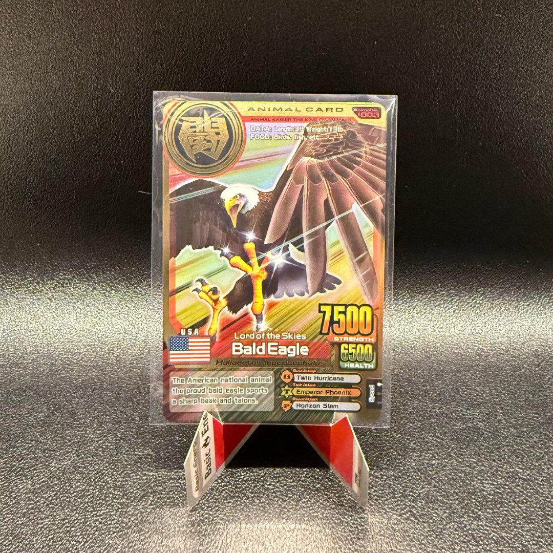Animal Kaiser Plus Version 1 - Gold Rare Bald Eagle Card, Hobbies ...