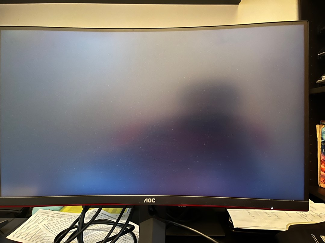 AOC 27” Curve Monitor. No Display, Computers & Tech, Parts & Accessories, Monitor Screens on ...
