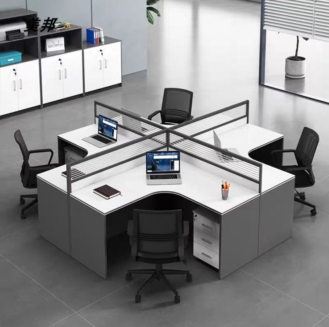 B111 Executive Workstation with high partition,with/without pedestal ...
