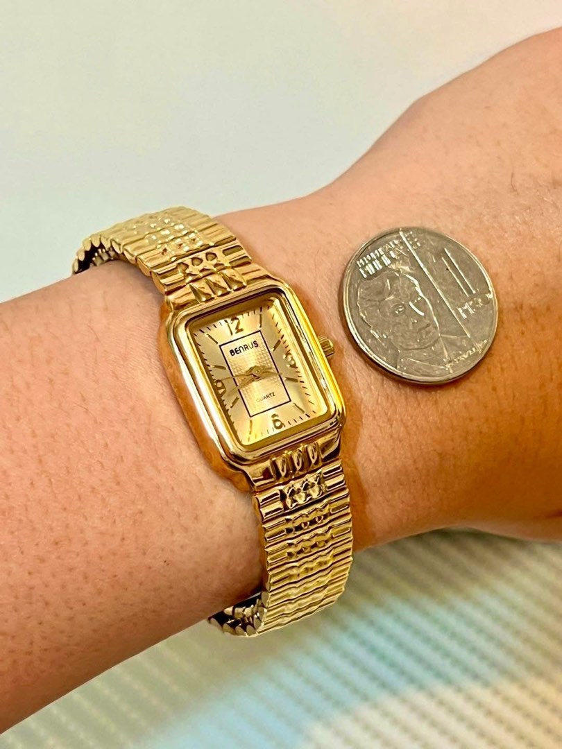 Benrus Gold Vintage Watch Women Japan Made, Women's Fashion, Watches ...