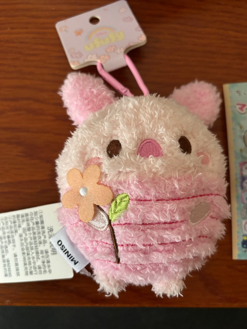 [BNWT] Miniso Disney Ufufy piglet zip pouch plushi, Hobbies & Toys ...