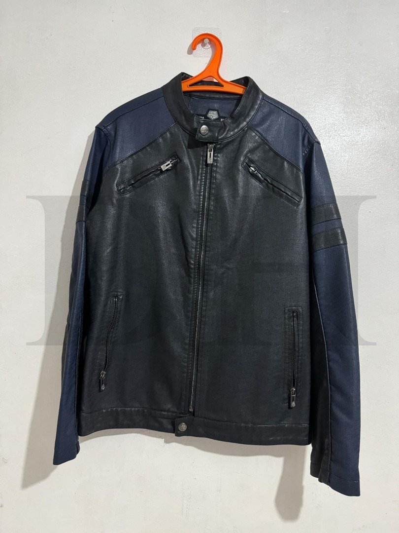 BNY - Men's Leather Jacket, Men's Fashion, Coats, Jackets and Outerwear ...