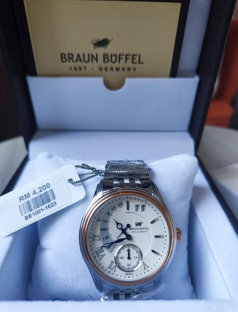 Brand New Braun Buffel Watch- BB1001-1623, Men's Fashion, Watches ...