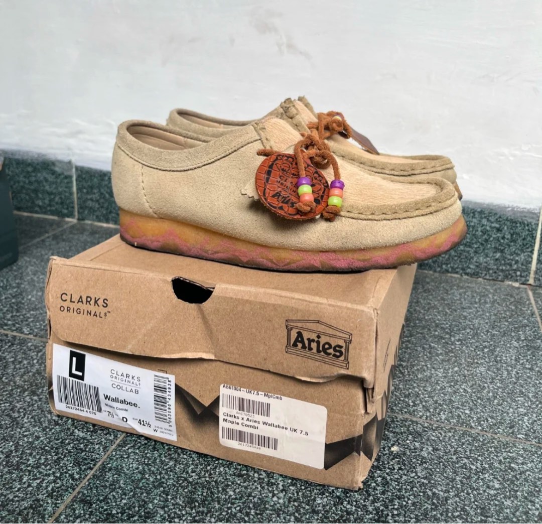 clarks x aries, Fesyen Pria, Sepatu , Sneakers di Carousell