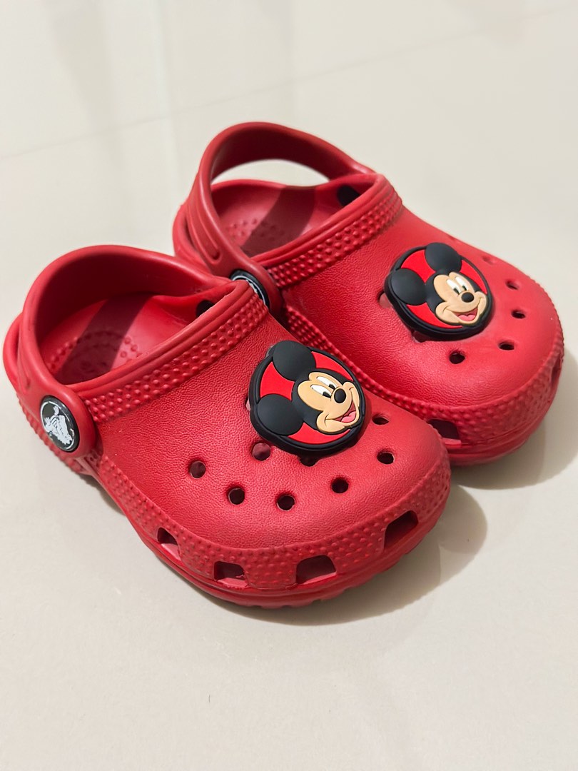 Crocs Mickey Mouse, Babies & Kids, Babies & Kids Fashion on Carousell