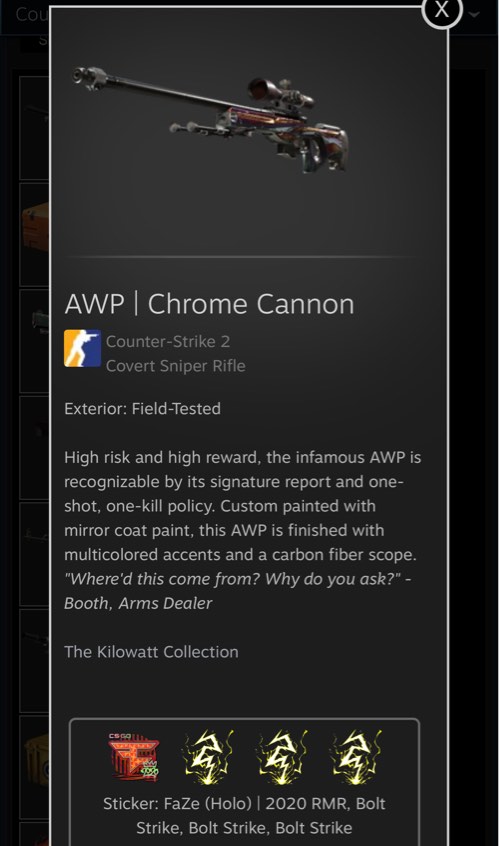 CS2 CHROME CANNON FT, Video Gaming, Gaming Accessories, In-Game ...