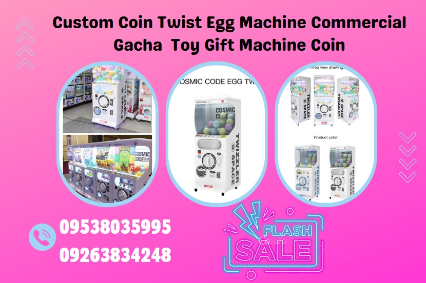 Custom Coin Twist Egg Machine Commercial Gacha Toy Gift Machine Coin ...