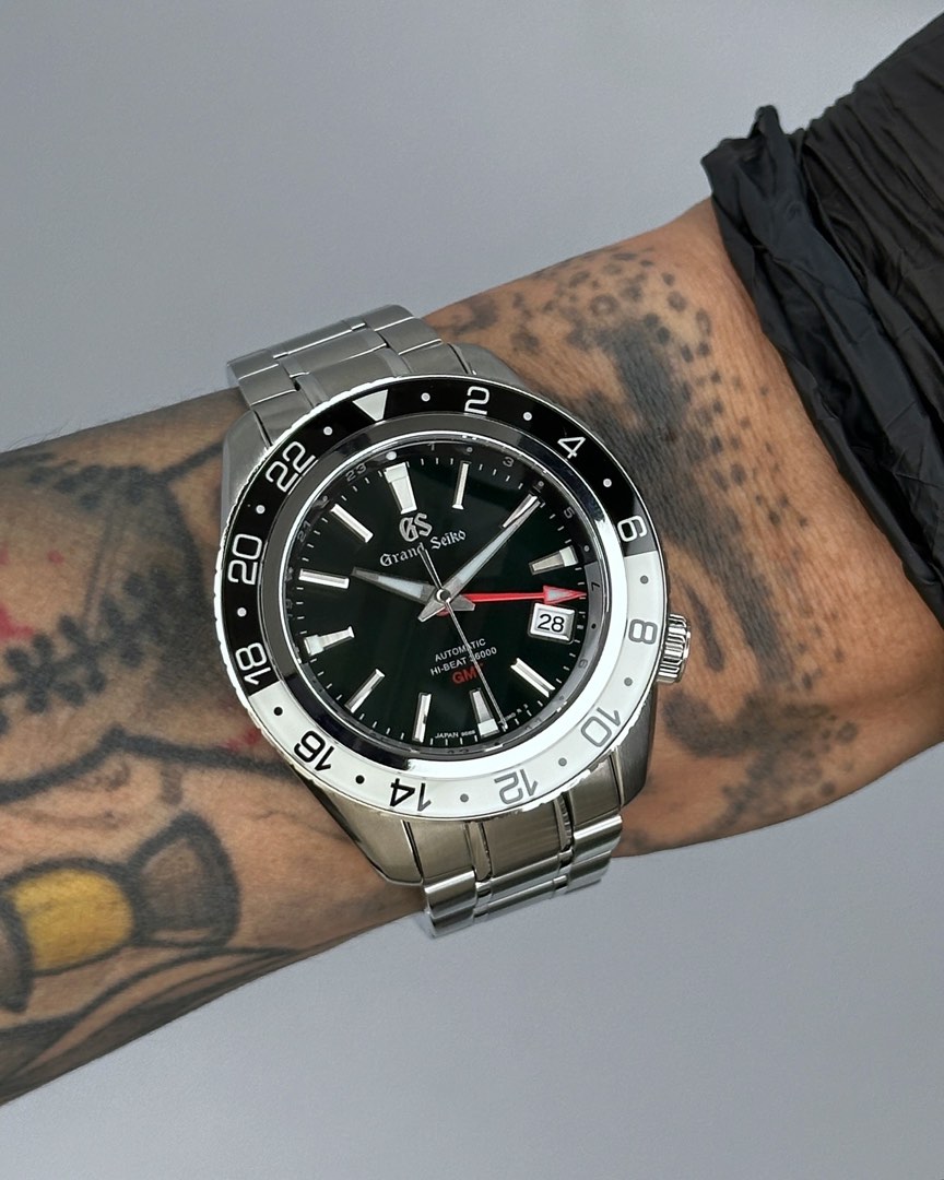 Custom Grand Seiko Mod 42mm Premium Dark Green GS SBGJ239 Automatic GMT ...