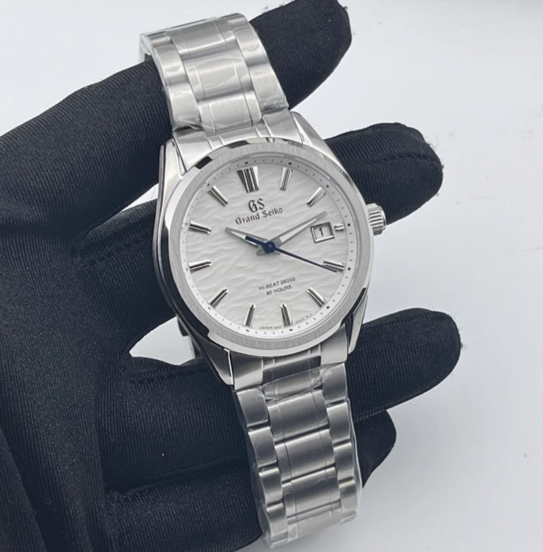 Custom Grand Seiko White Lake Dial Mod 41mm, Men's Fashion, Watches ...