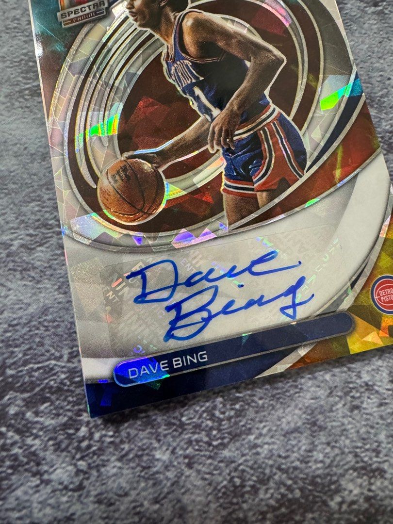 Dave Bing 2021-22 Spectra Icons Legendary Autograph Limited Numbered ...