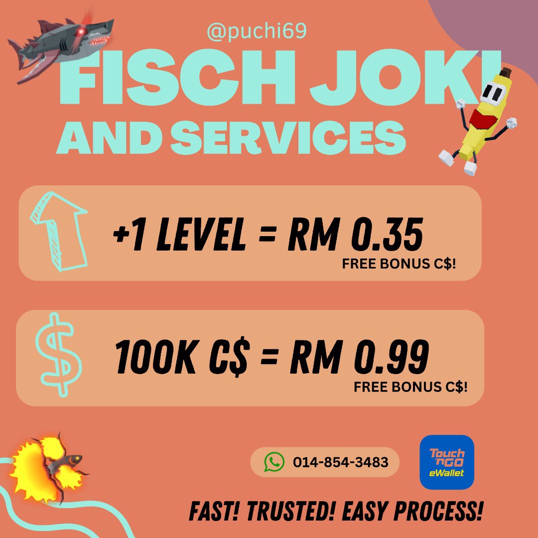 FISCH Service And Joki Cheap N Fast, Video Gaming, Gaming Accessories ...