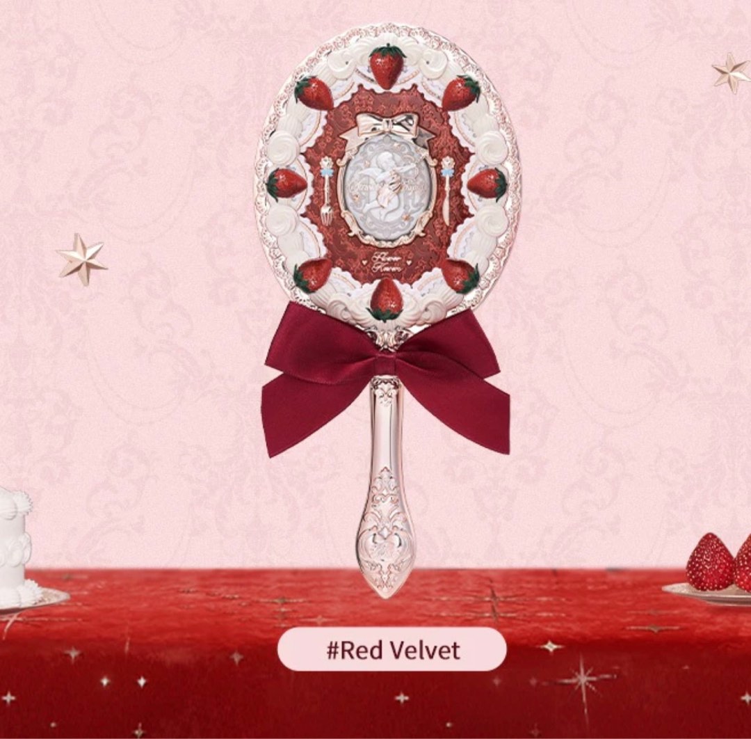 Flower Knows Strawberry Cupid Red Hand Mirror, Furniture & Home Living ...