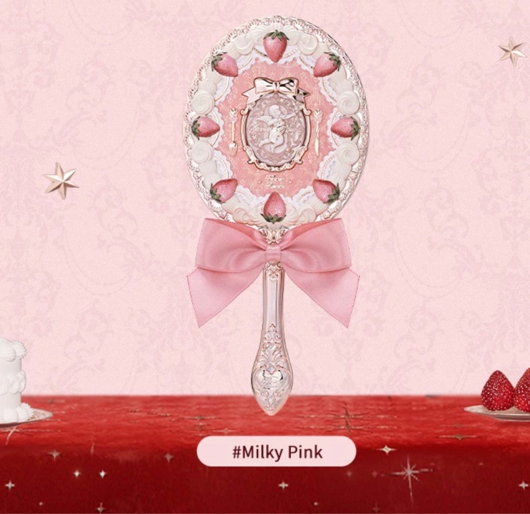 Flower Knows Strawberry Cupid Pink Hand Mirror, Furniture & Home Living ...