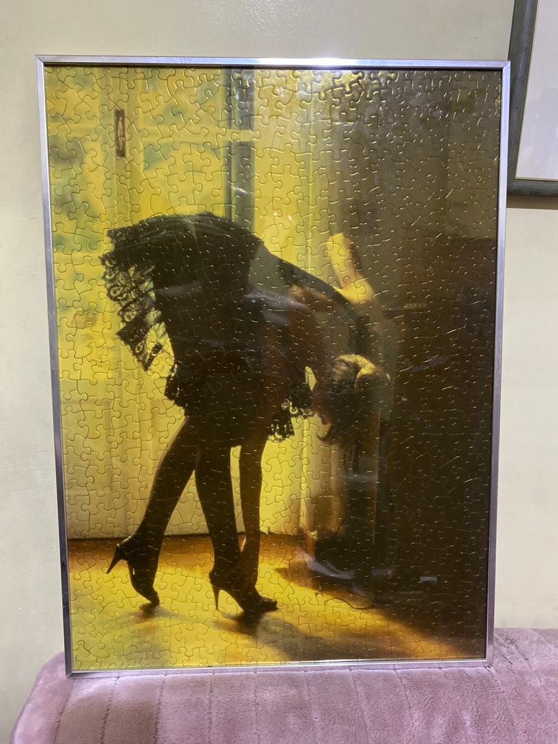 Framed jigsaw puzzle of a ballerina (18 x 24 inches), Furniture & Home ...