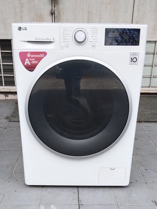 Front load load hot washer 8kg LG DD inverter washing machine fully ...