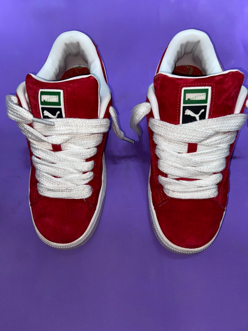 FS: Puma Suede XL (Red), Men's Fashion, Footwear, Sneakers on Carousell