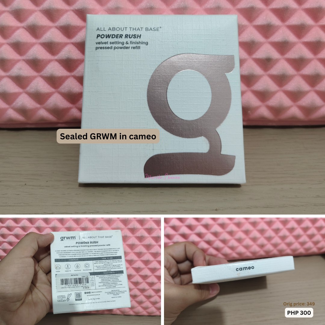 grwm powder in cameo, Beauty & Personal Care, Face, Makeup on Carousell
