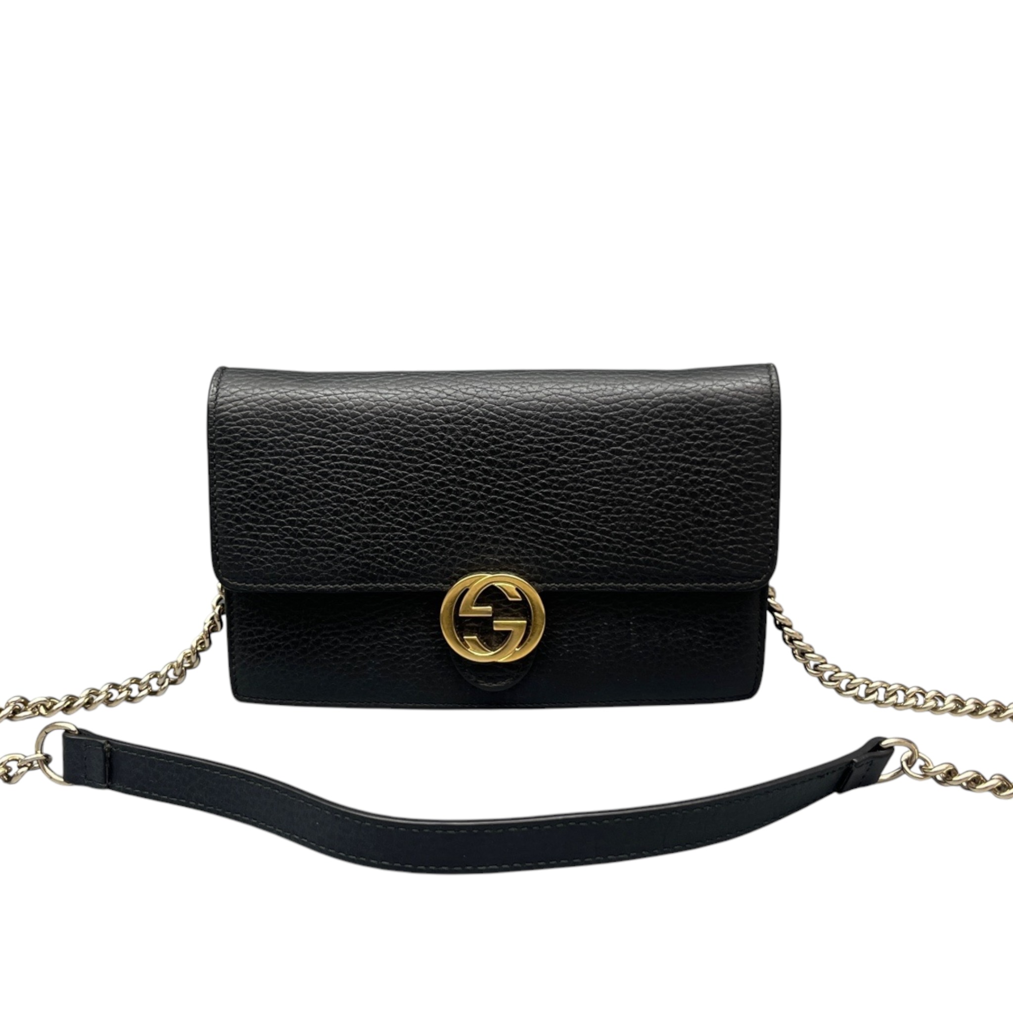 Gucci Interlocking WOC in Black, Luxury, Bags & Wallets on Carousell