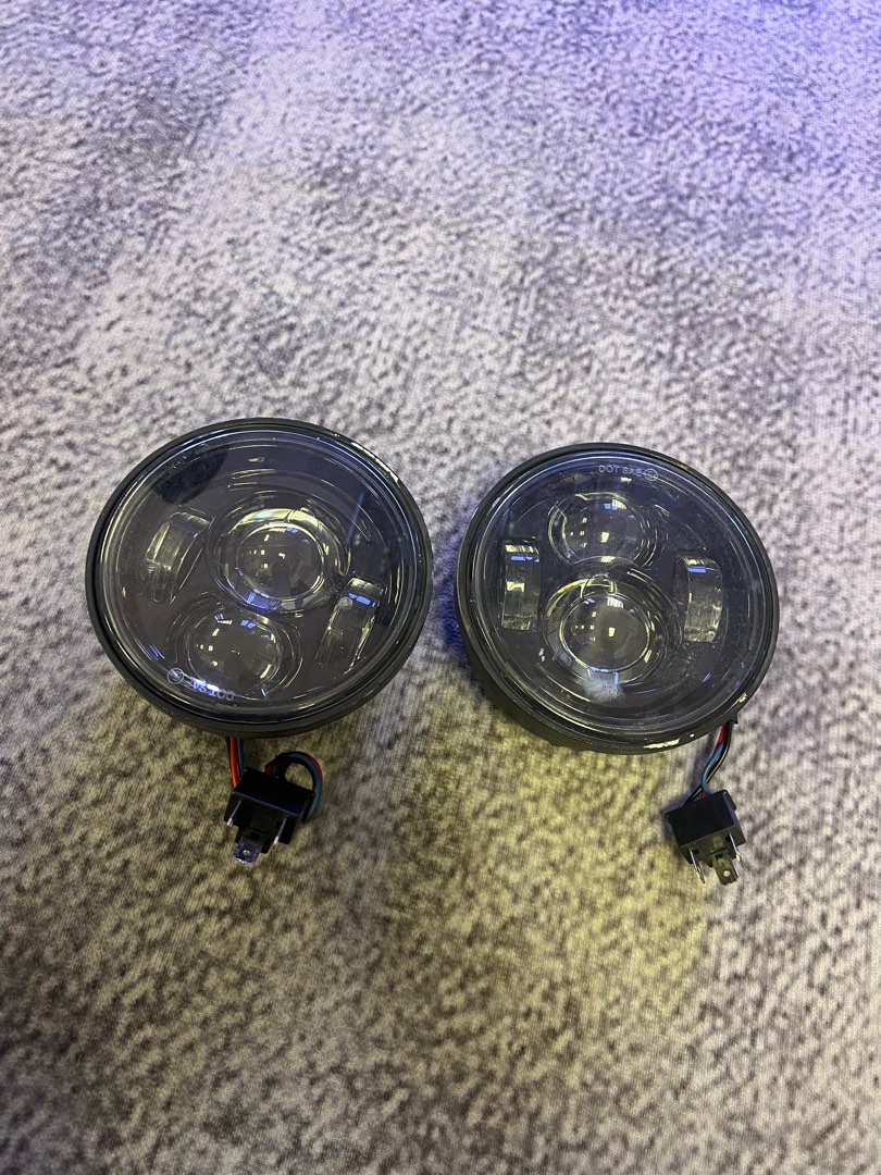 Harley Davidson led twin headlight, Motorcycles, Motorcycle Accessories ...