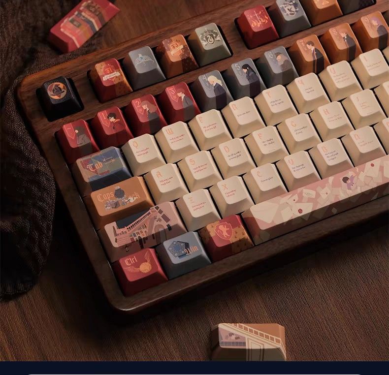 Harry Potter PBT Double Shot Keycaps for Mechanical Keyboard, Computers ...