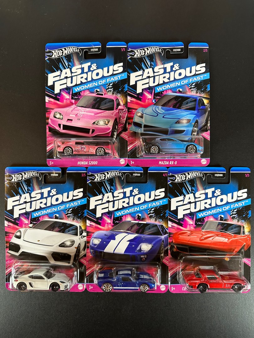 HOT WHEEL Fast & Furious : Women Of Fast (Set Of 5), Hobbies & Toys ...