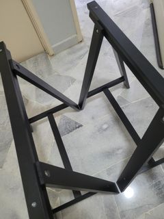 Ikea LAGKAPTEN table with OLOV leg Adjustable, Furniture & Home Living ...