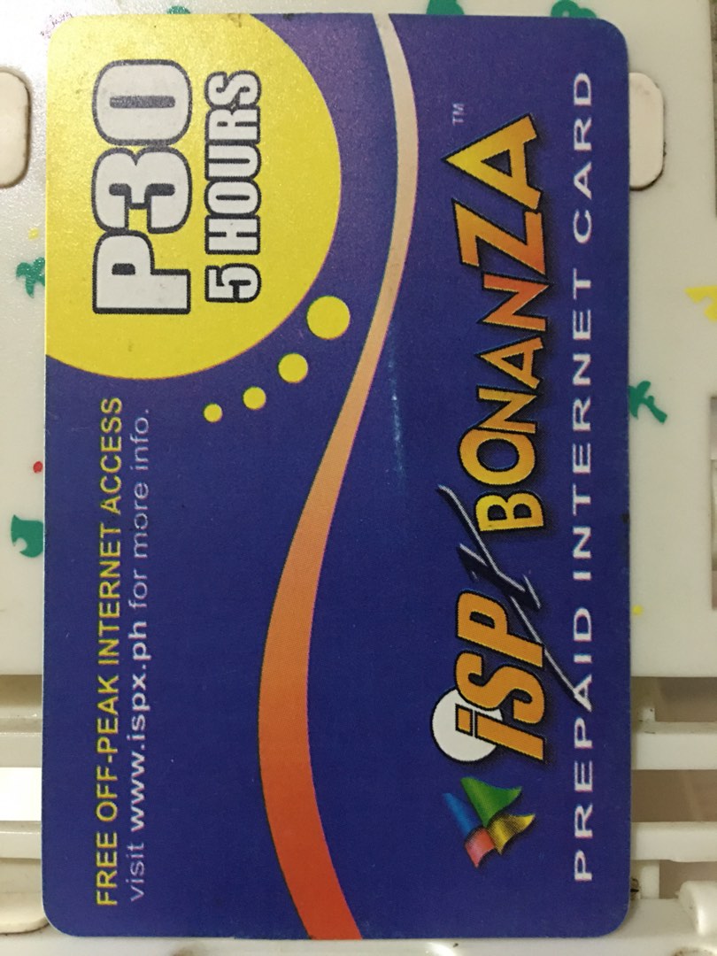 ISP Bonanza Internet Prepaid Cards, Hobbies & Toys, Toys & Games on ...