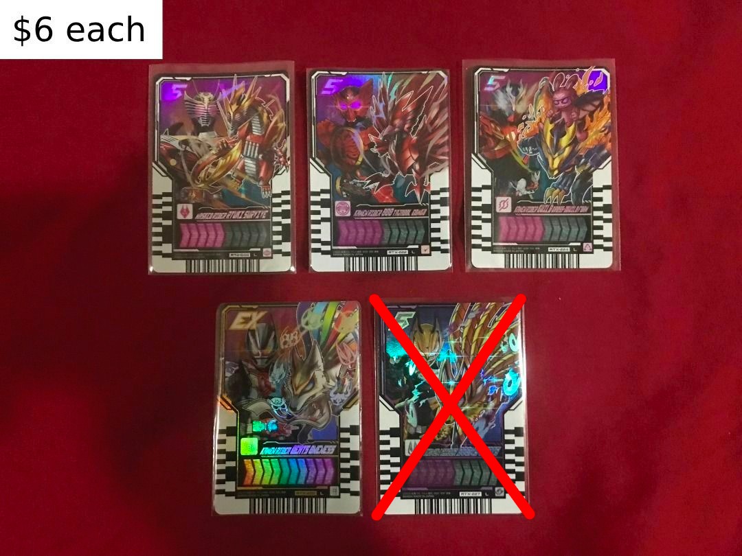 Kamen Rider Gotchard Ride Chemy Cards (Legend Rare, Gavv Rare) Kamen ...