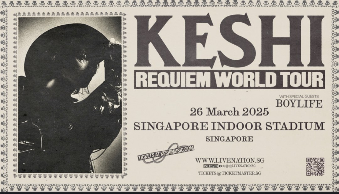 keshi requiem tour singapore cat 5 concert ticket, Tickets & Vouchers ...