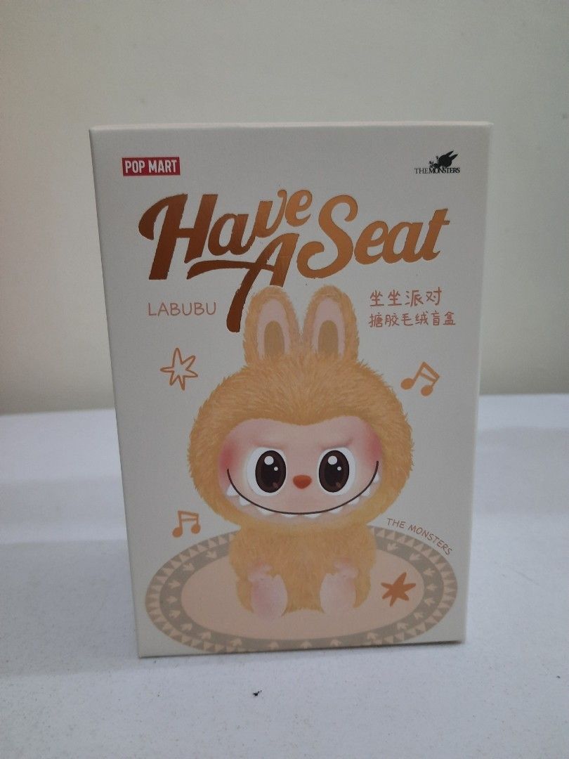 Labubu Have A Seat V2 Plush Pendant Selected Original Popmart Hehe ...